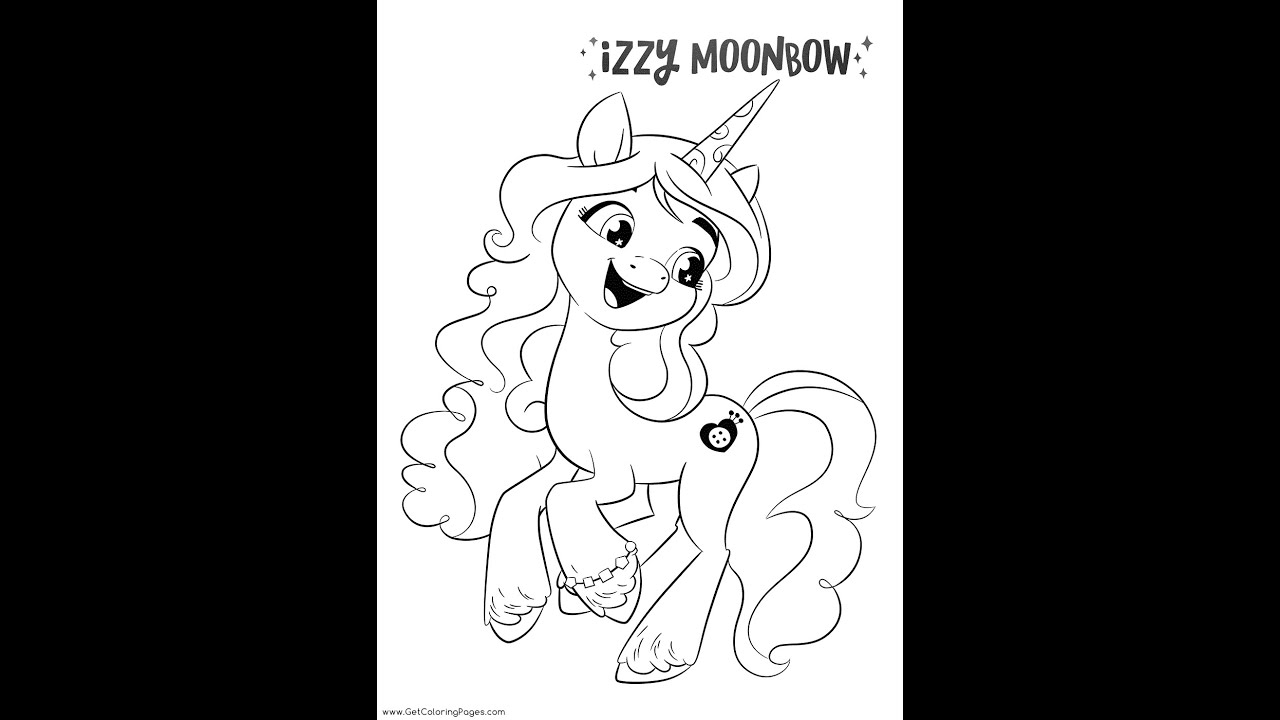 my little pony Izzy Moonbow coloring book MLP coloring pages for kids ...