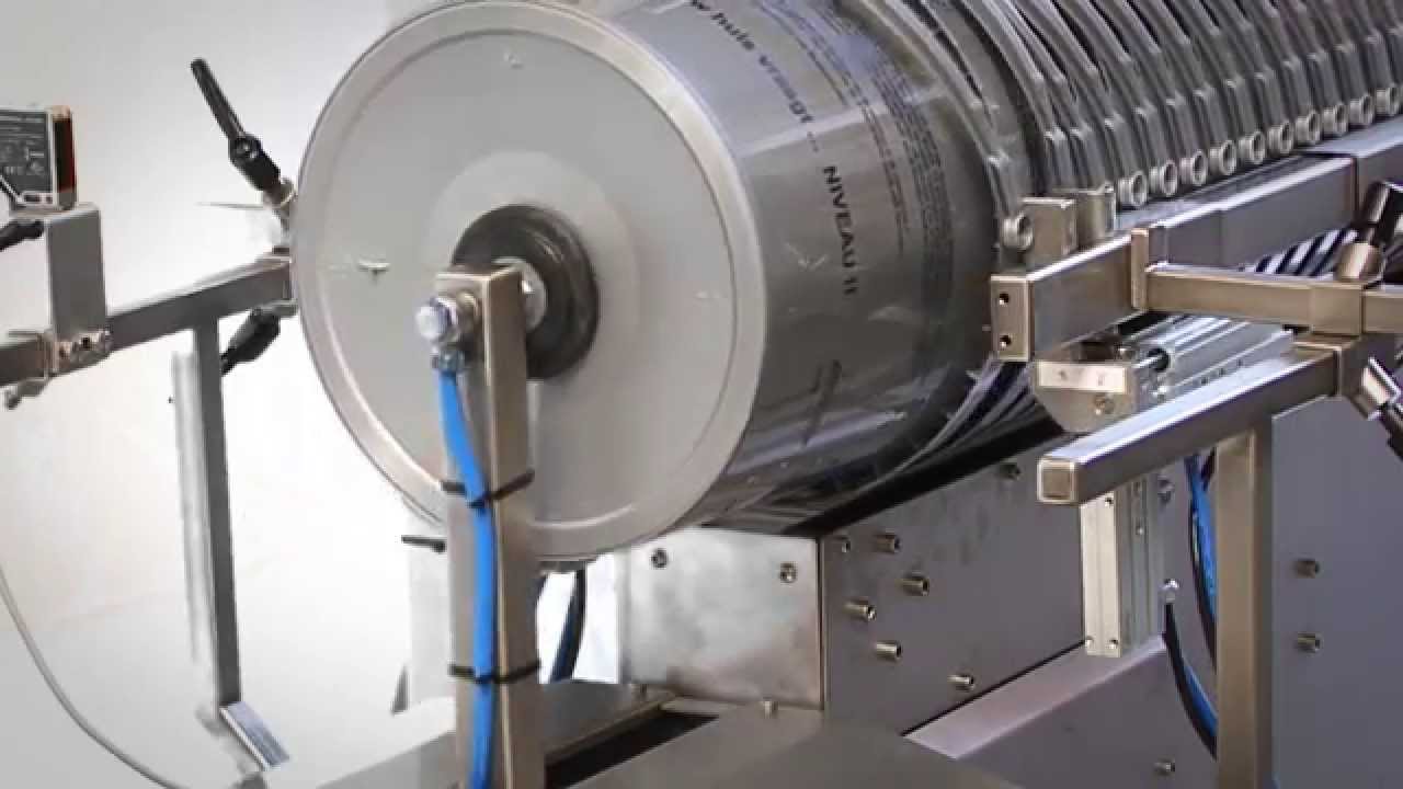 Bucket denester horizontal by Globetech - YouTube