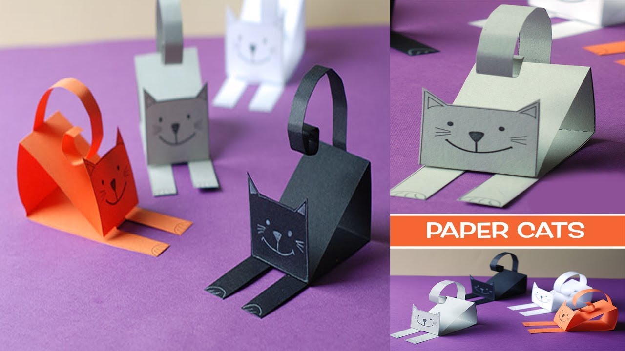 How To Make A Cat Out Of Paper Paper Crafts YouTube How To Make A Cat Out Of Paper Paper Crafts YouTube