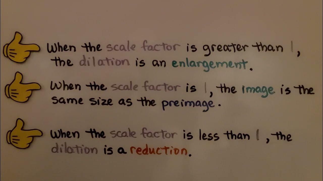 8th Grade Math 10.1c, Dilations, Finding a Scale Factor - YouTube