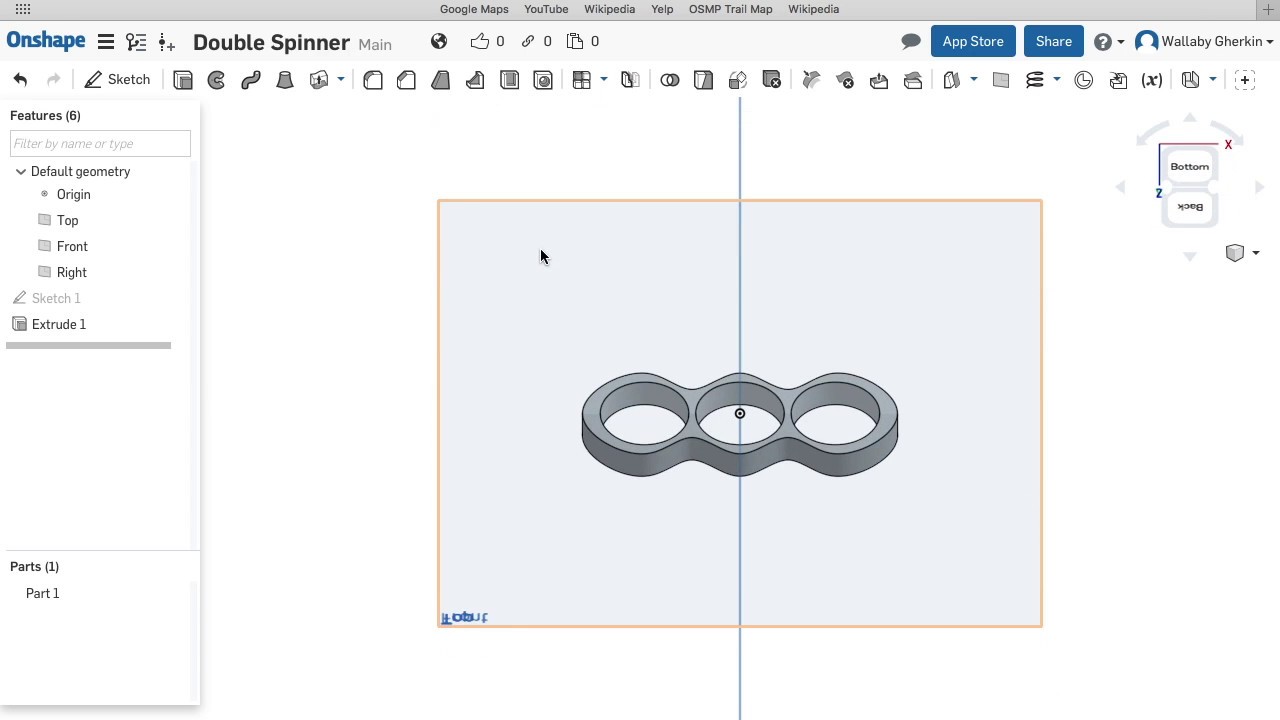How to make a double spinner in Onshape - YouTube