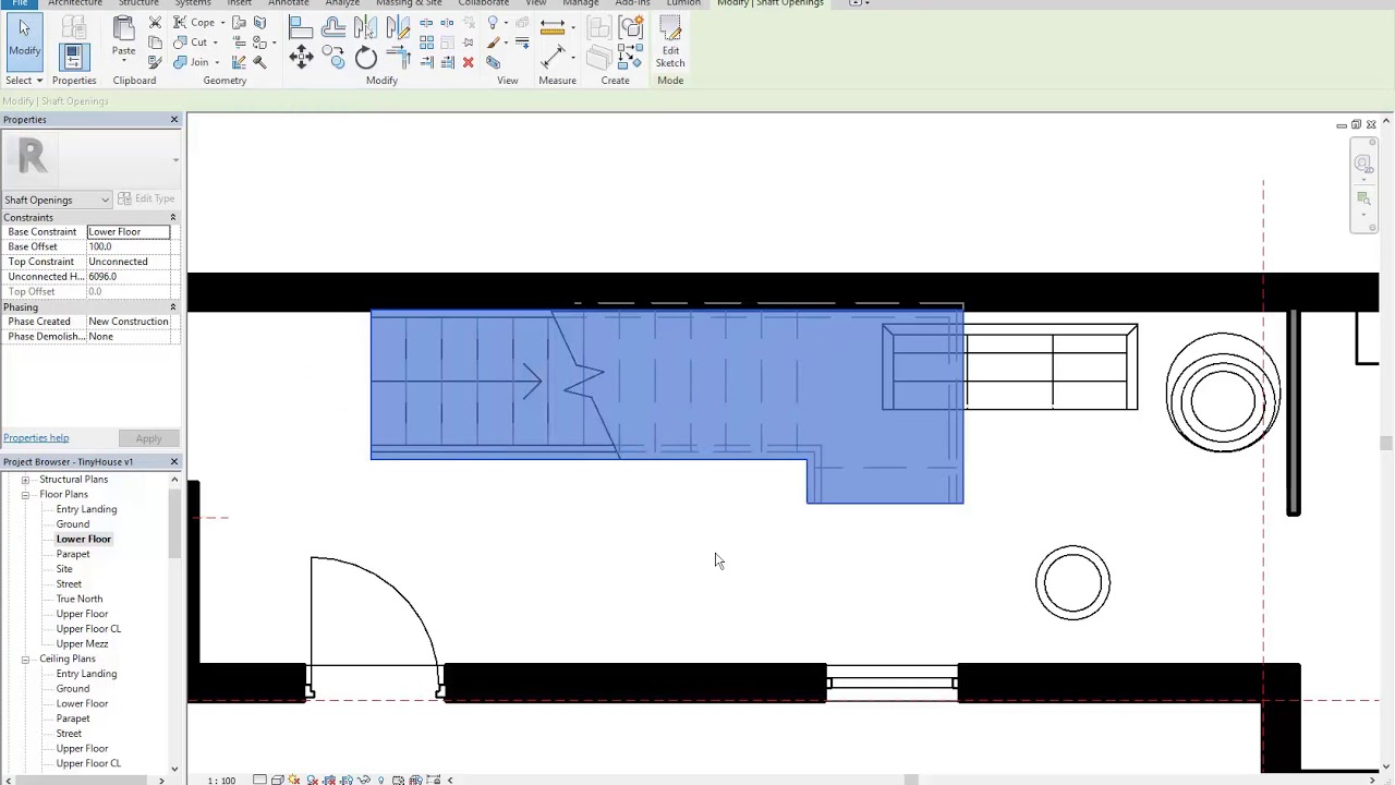 Revit Tiny House 2018 10 Stairs 101 - YouTube