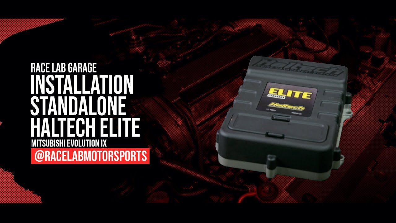 RACE LAB GARAGE | Installation Standalone Haltech elite - Mitsubishi evolution IX - YouTube