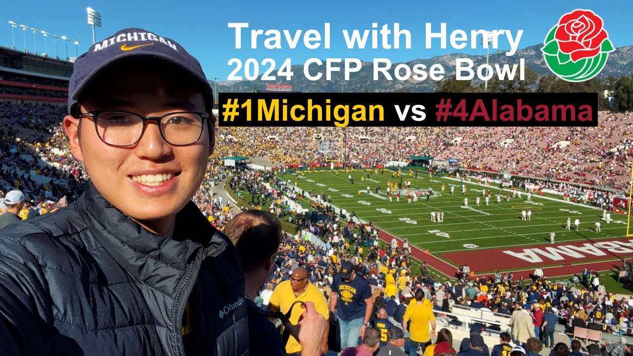 College Football Playoff Michigan vs Alabama 2024 Rose Bowl Gameday ...