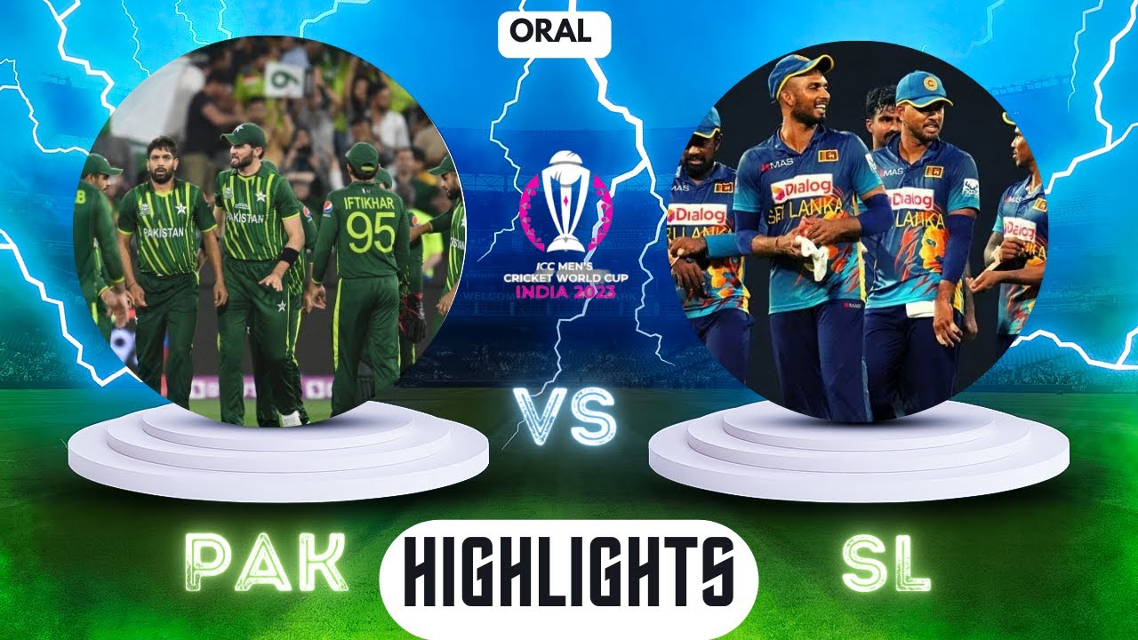 CWC 2023 / Pakistan vs Sri Lanka Highlights / Babar Eleven Makes World ...