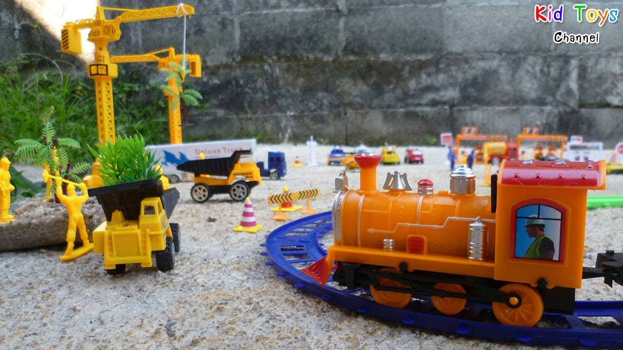 Construcktion train Engineering Series Train toys for Children - YouTube