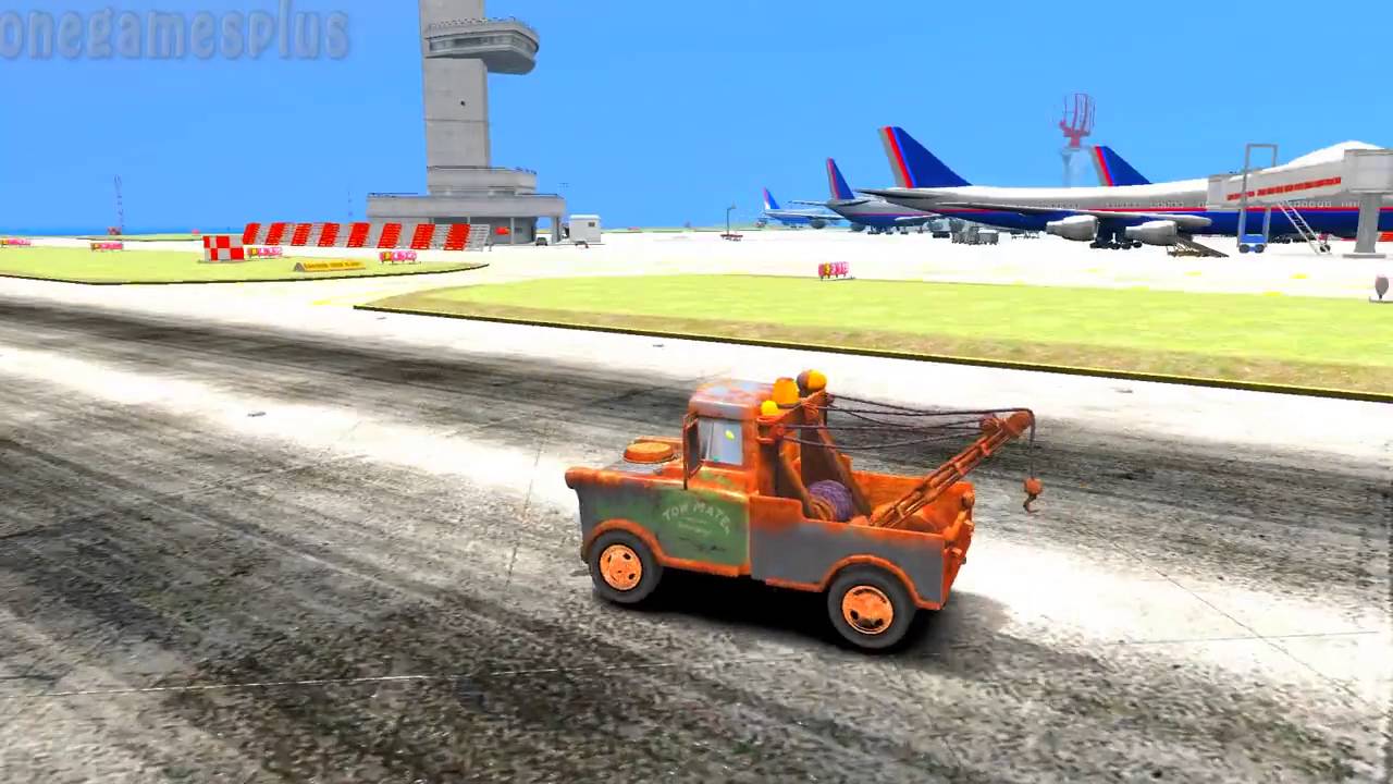 Disney cars Tow Mater and Lizzie Goofy & Rainbow Dash Children's Songs ...