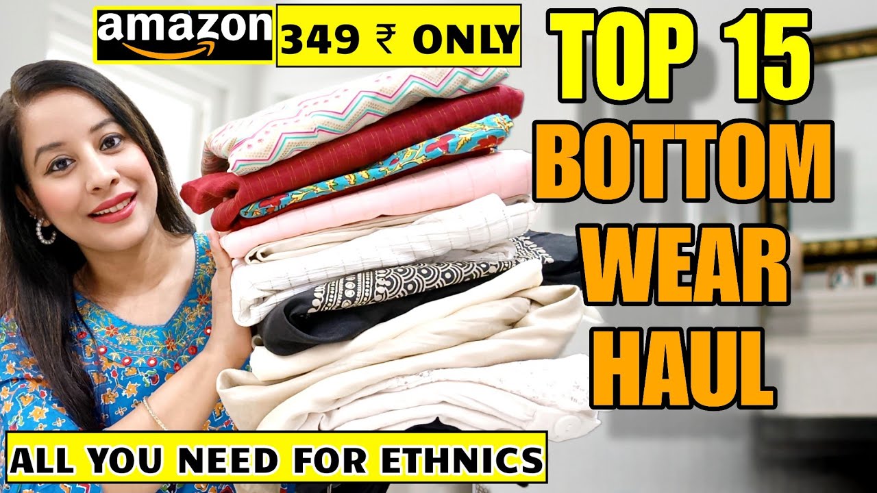 😱Amazon Must Have Bottom Wear Haul Palazo/Pants/Sharara/Skirt/Trousers ...