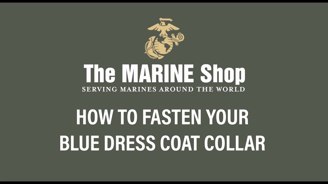 Marine Uniform How To: Dress Blue Collar - YouTube
