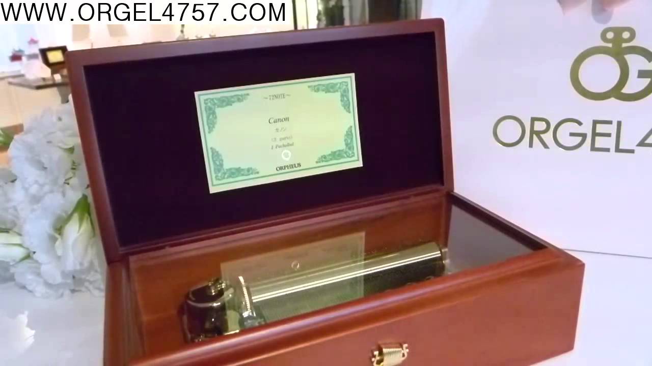 ORGEL4757- 72변 캐논 canon 고변오르골(orgel, music box) - YouTube