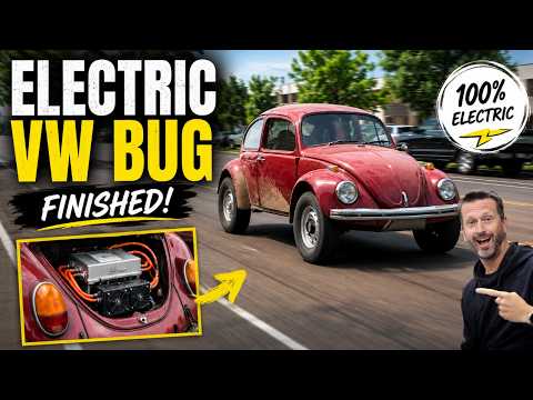 Classic Looks. Modern Power. Electric VW Bug Complete!