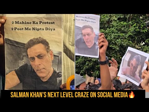 Salman Khan Trending on Social Media After Three Banger Posts; Public With Posters at Jantar Mantar🔥