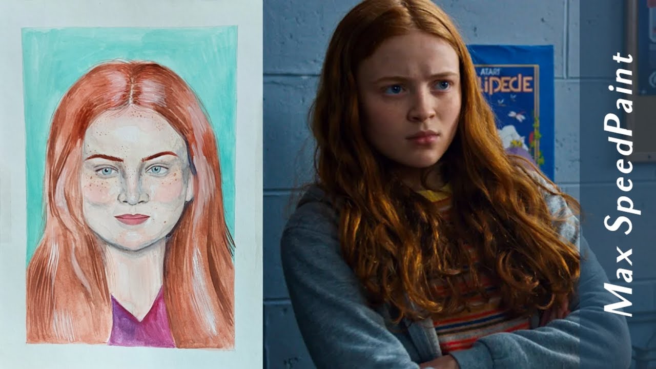 Drawing Max from Stranger Things! - YouTube