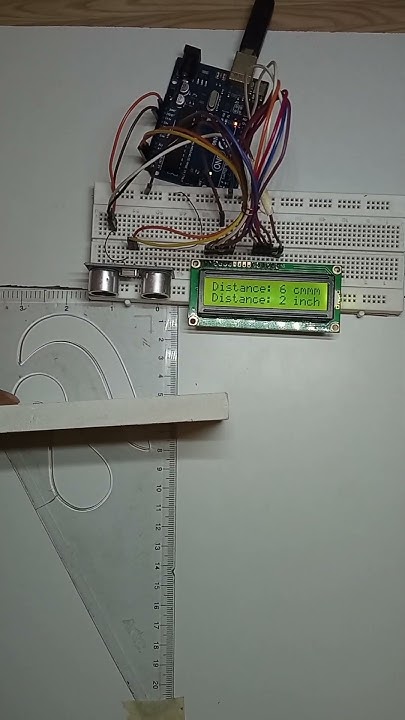 Distance measuring device using Arduino | Arduino Projects | Science ...