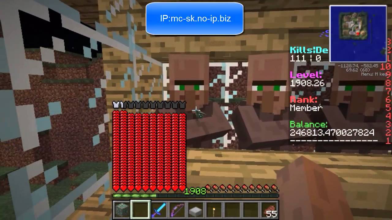 Minercaft เซิฟ MC-SK V.1.6.2 - YouTube