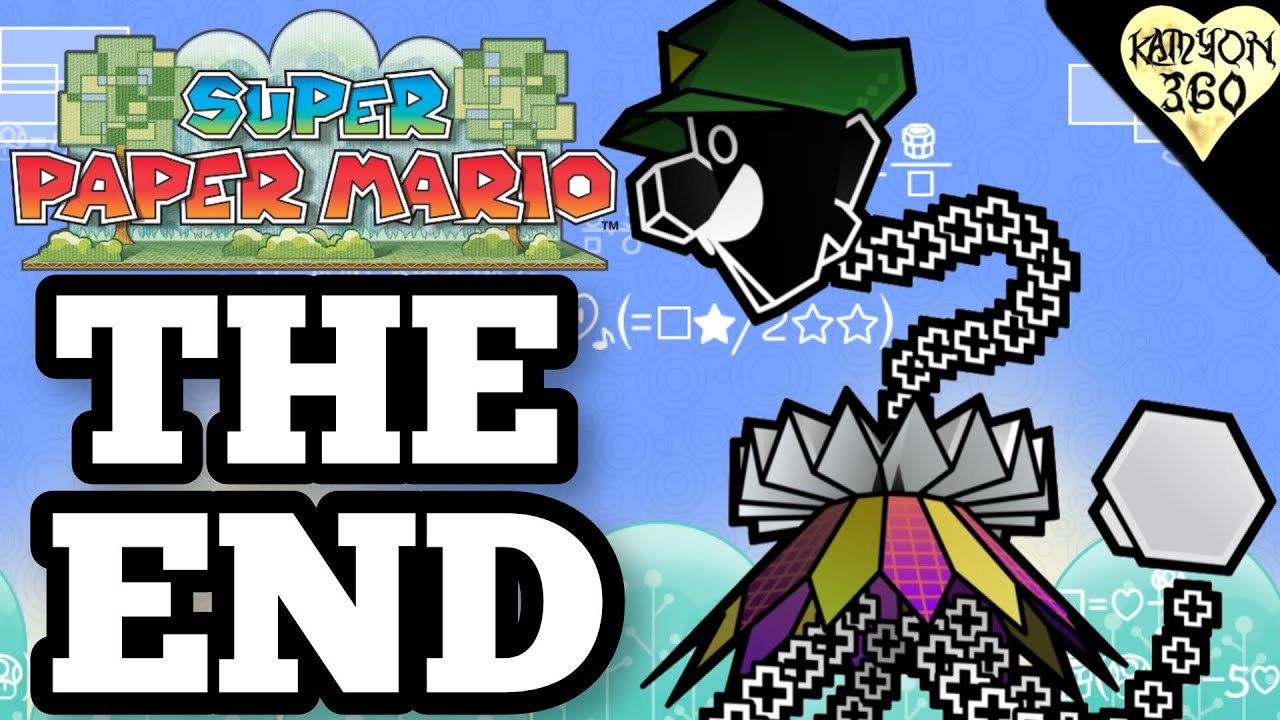 my final lets play! - super Paper mario Gameplay Final boss and ending ...