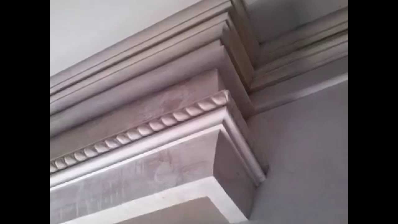 ROCA ARTIFICIAL Y MOLDURAS EN YESO - YouTube