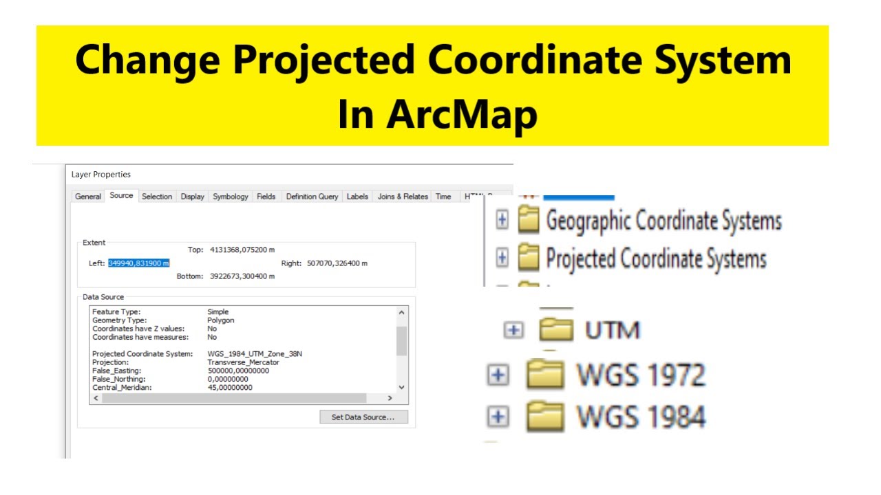 Change Projection Coordinate System In ArcMap Change Coordinate Change Projection Coordinate System In ArcMap Change Coordinate