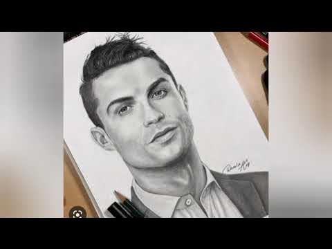How to make ronaldo diagram and Top 3 drawings of CR7 - YouTube