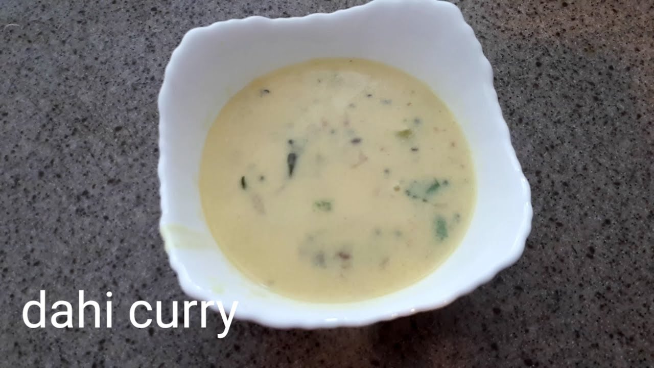 Dahi curry | Dahi Kadhi recipe - YouTube