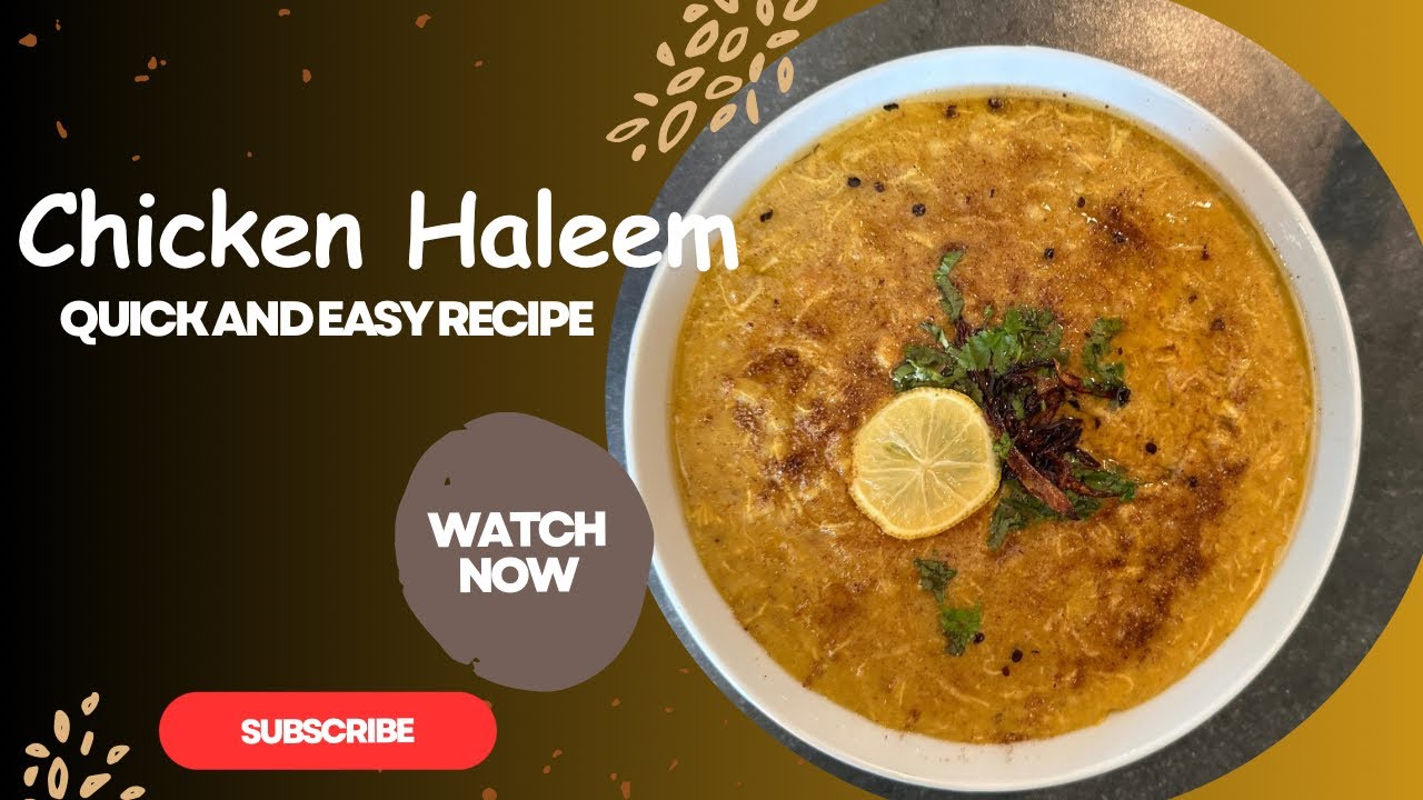 Chicken Haleem Recipe| Quick and Easy Recipe|Haleem #chickenhaleem ...