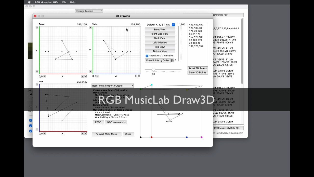 RGB MusicLab + 3D Wireframe - YouTube