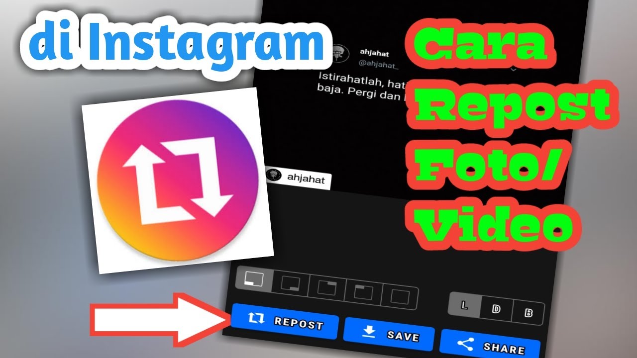 CARA Repost Foto Video Di Instagram TUTORIAL INSTAGRAM REPOST YouTube cara-repost-foto-video-di-instagram-tutorial-instagram-repost-youtube