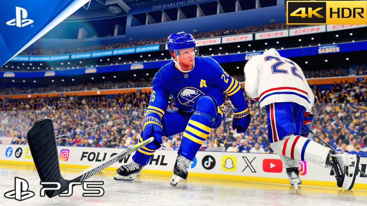 [PS5] NHL 25 Gameplay | 4K HDR Ultra Realistic Graphic - YouTube