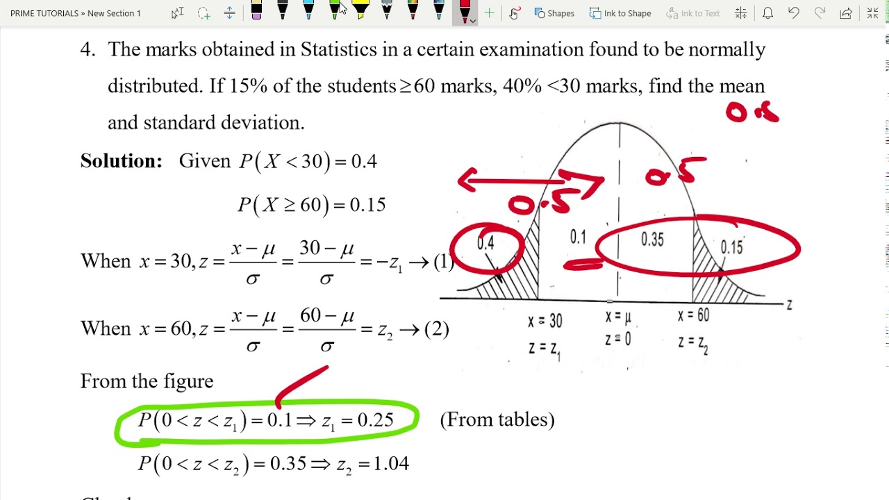NORMAL DISTRIBUTION LECTURE 14 - YouTube