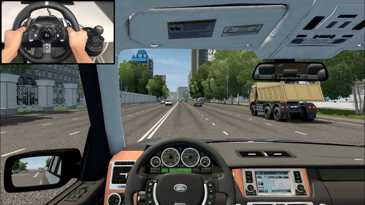 Range Rover Realistic Driving - City Car Driving || Logitech G920 ...