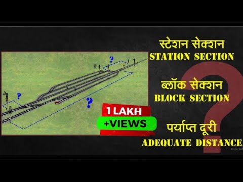 Station section, Block section, Adequate Distance ब्लॉक सेक्शन,पर्याप्त ...