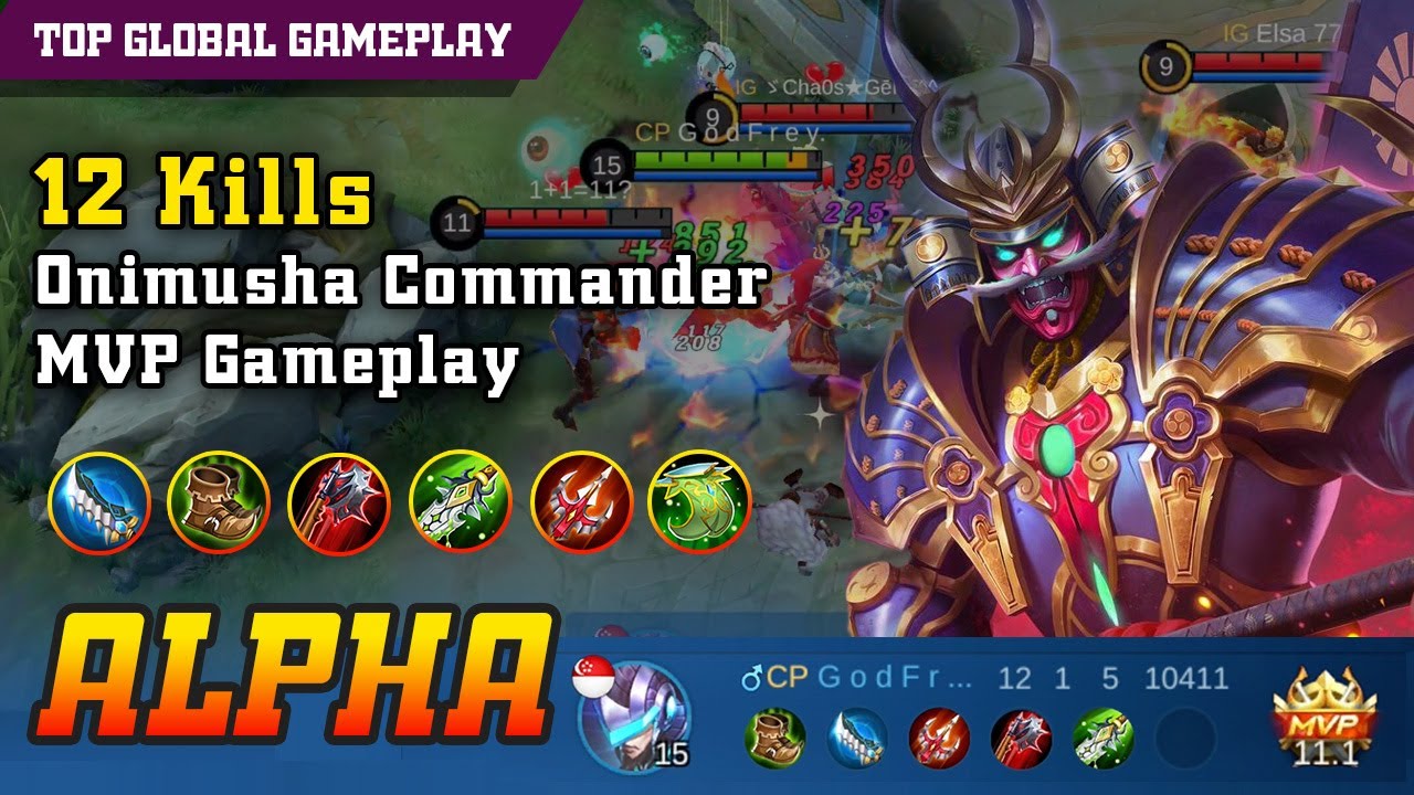 Alpha Mobile Legends Gameplay, 15 Kills ML Gameplay, MLBB 2020 Top 1 ...
