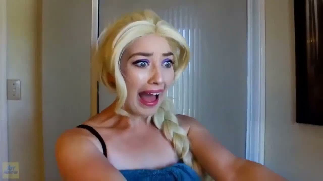 Frozen Elsa Spiderman Tattoo W Joker Pink Spidergirl Princess Anna Youtube