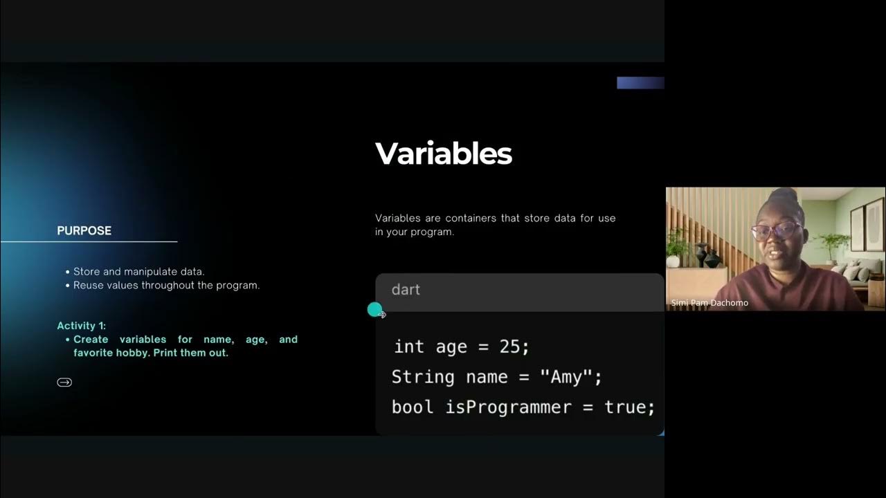 Variables, Data Types, Operators.. |Dart for beginners |Programming fundamentals - YouTube