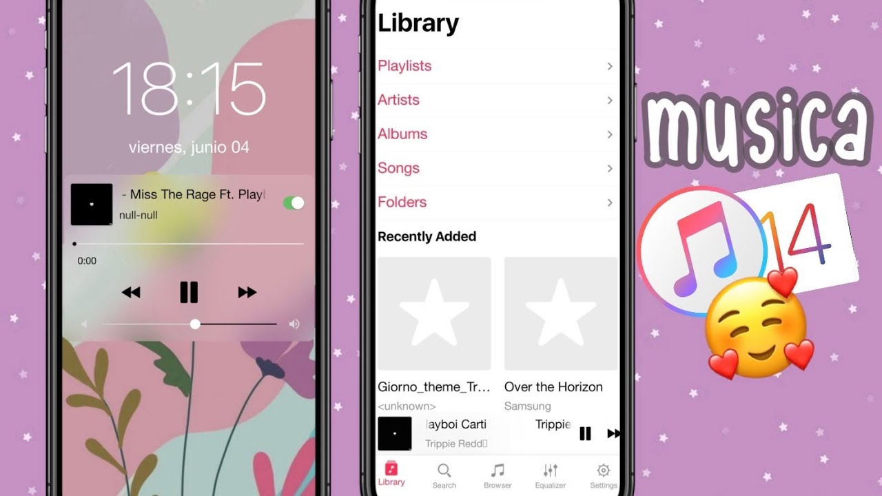 Reproductor de música ESTILO IPHONE EN ANDROID 💕 - YouTube