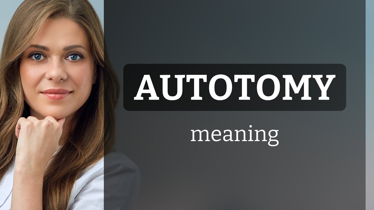 Autotomy | what is AUTOTOMY definition - YouTube