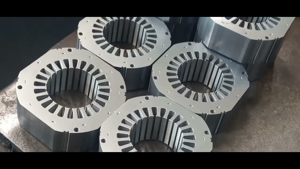 Stator stamping ( Dập stator ) - YouTube