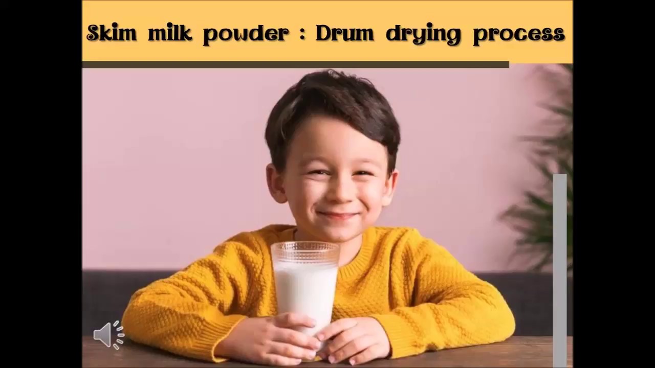 Skim milk powder : Drum drying process - YouTube