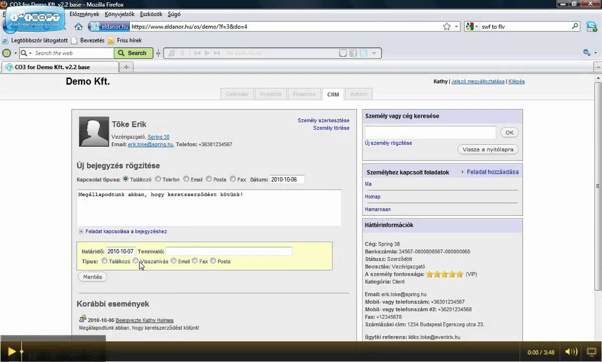 eventrix crm modul - YouTube
