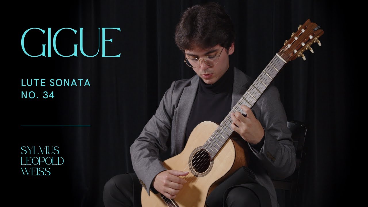 Gigue from Lute Sonata No. 34 in D Minor (Silvius Leopold Weiss) - YouTube