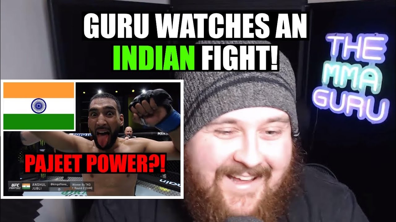 MMA Guru watches an INDIAN fight in the UFC! - YouTube