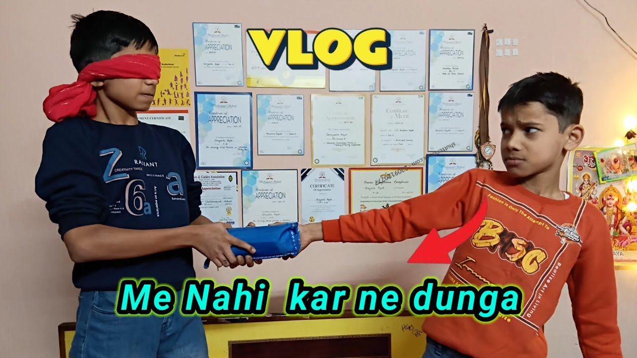 Doing the Task With Eyes Closed @souravjvlogs - YouTube