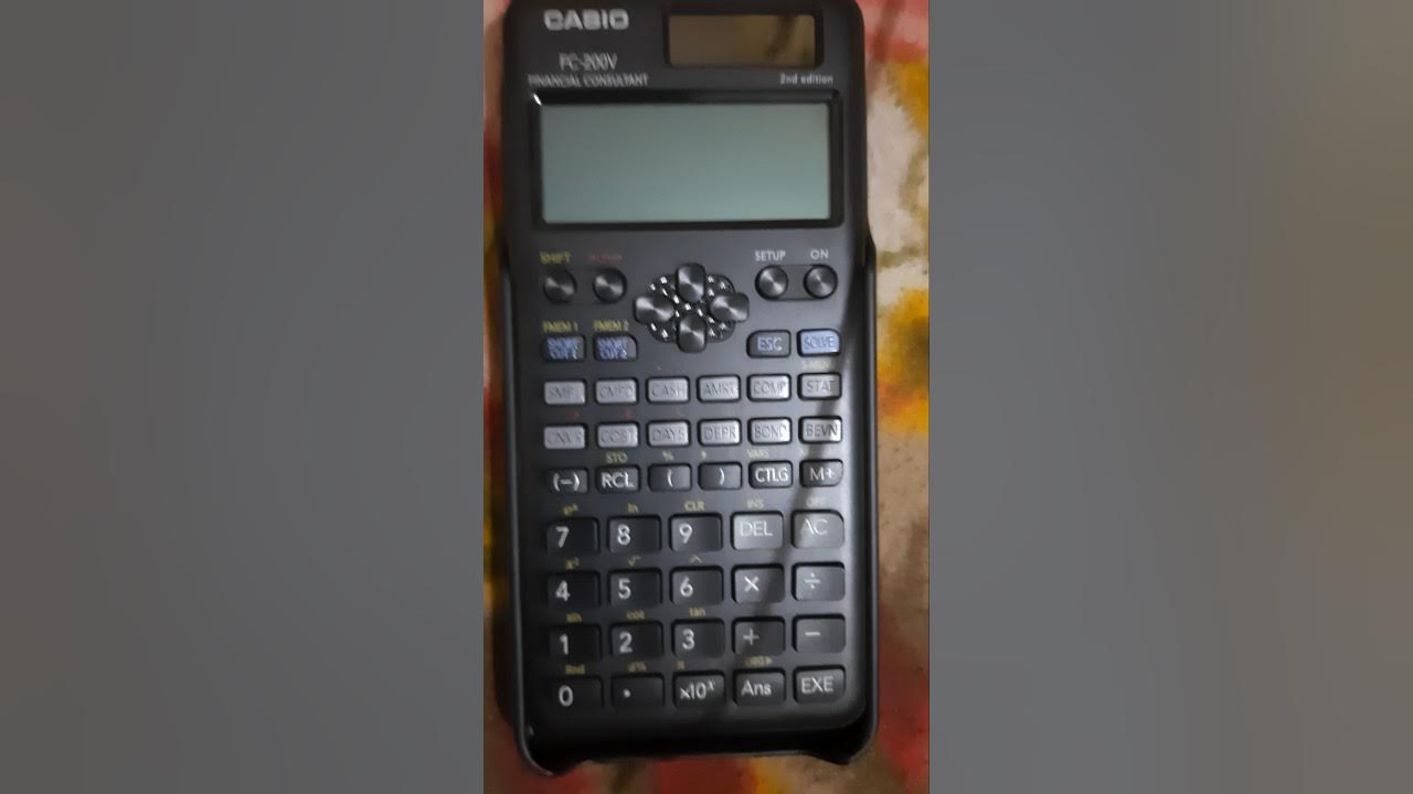 How to use Casio financial calculator - YouTube
