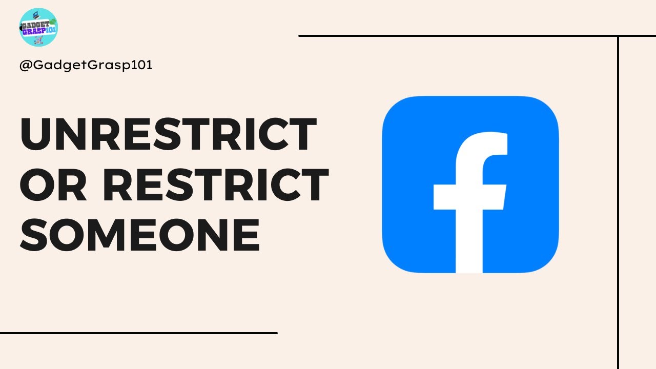 How to Unrestrict or Restrict Someone on Facebook - YouTube
