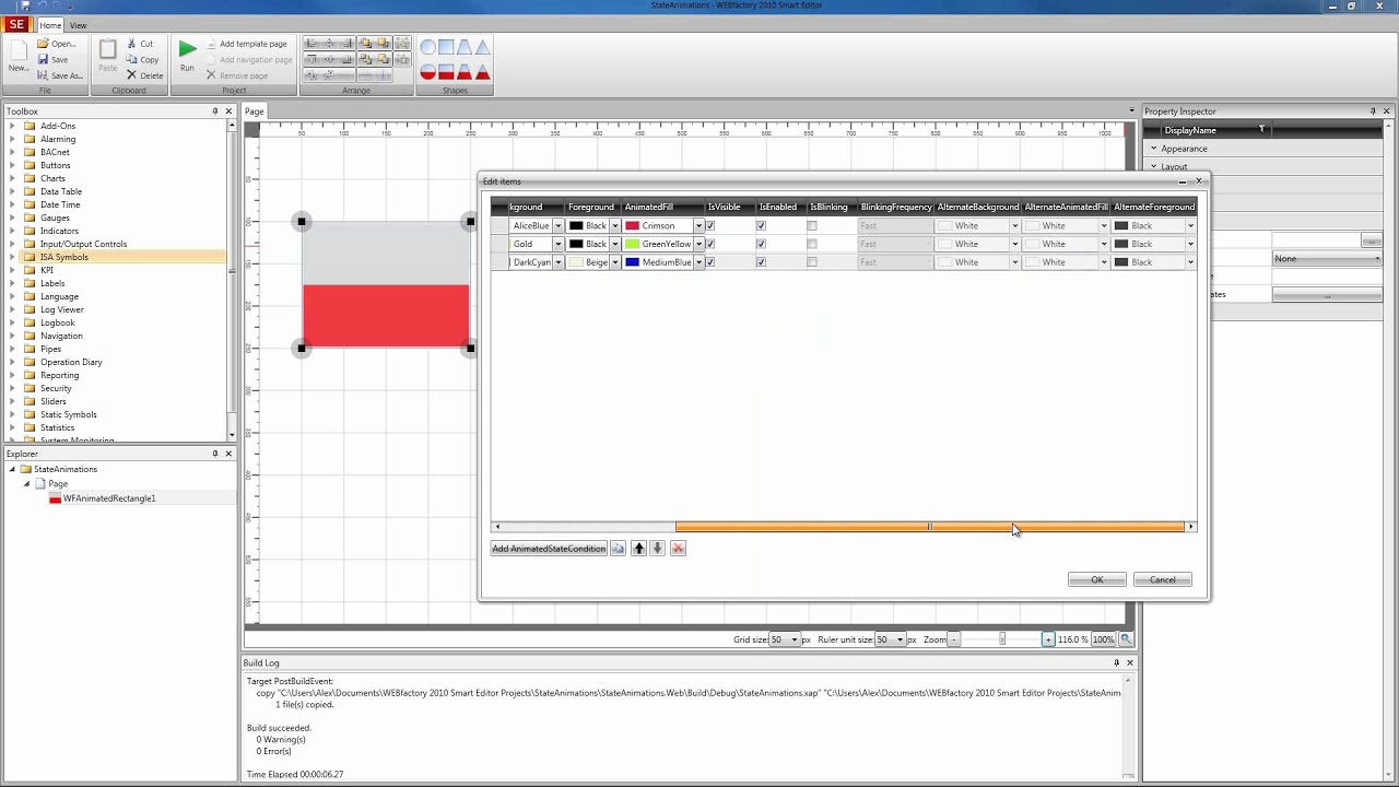 WEBfactory Smart Editor: Animated States Controls - YouTube