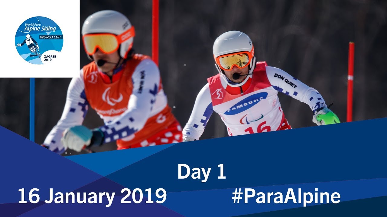 Day 1 | Run 1 | World Para Alpine Skiing World Cup | Zagreb 2019 - YouTube