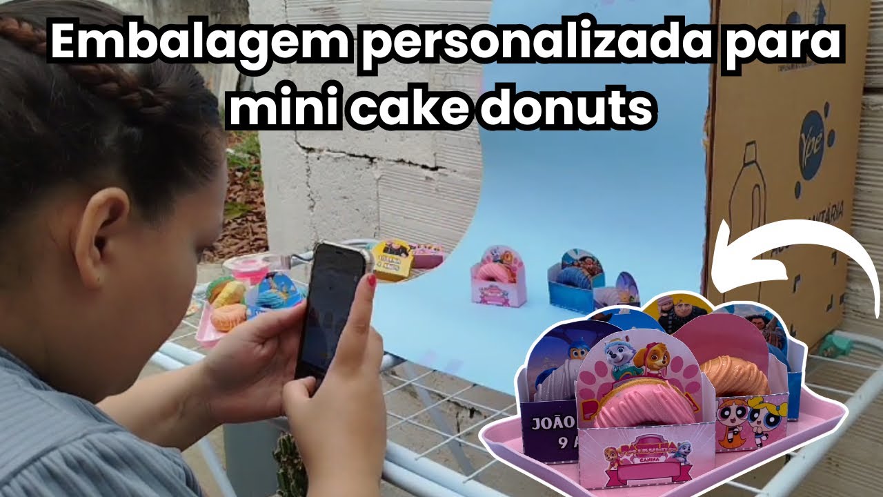 Embalagens Personalizadas Para Mini Donuts | renda extra em casa 🙌🏻 ...