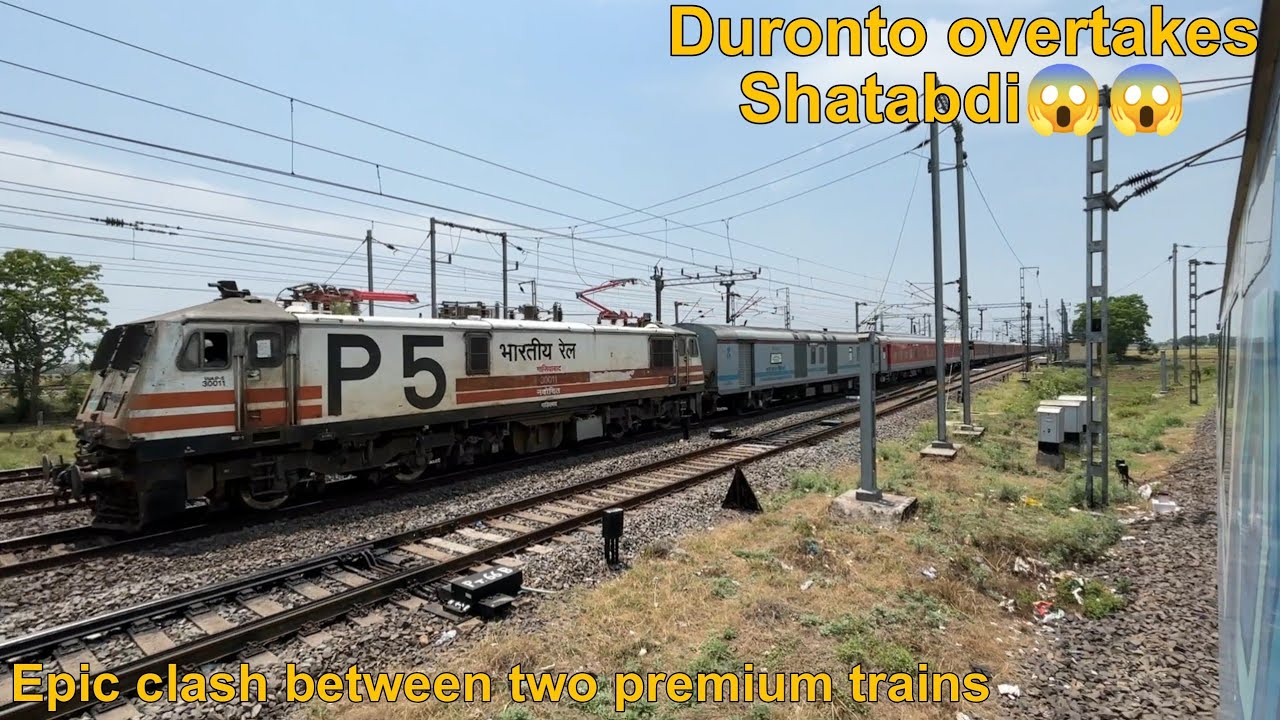 First CLW made WAP5 30011 aka 'Navodit' charged Sealdah Duronto ...