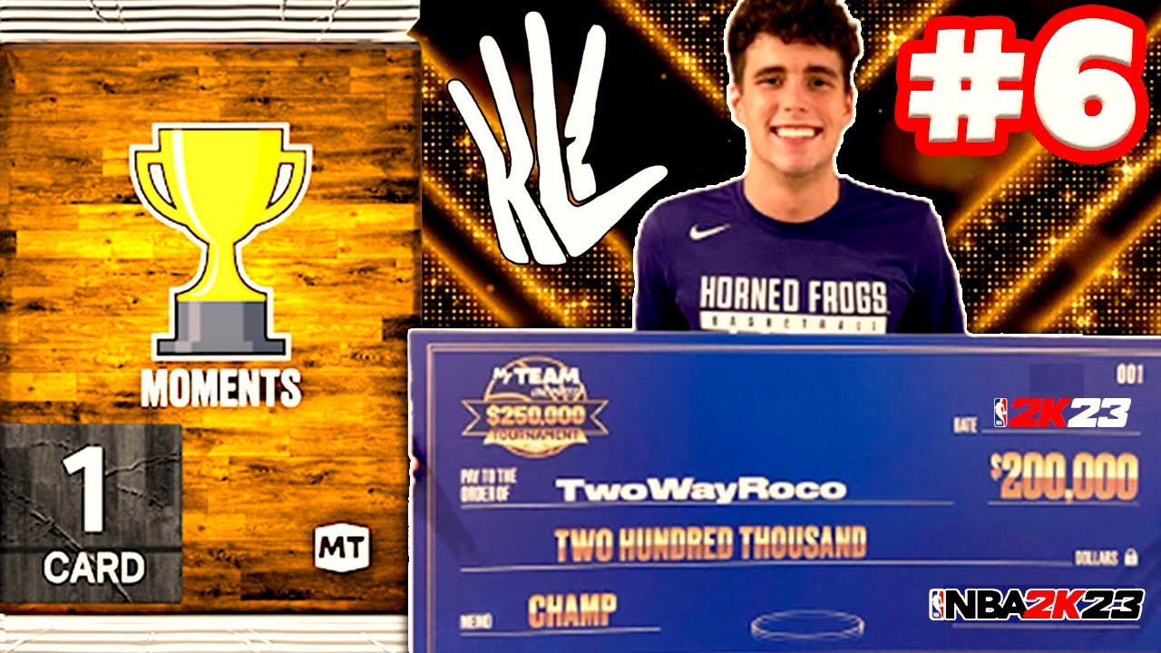 ROAD TO THE $250K TOURNAMENT #6 - HUGE TROPHY CASE PACK OPENING! NBA ...