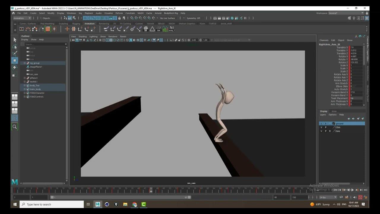 Jump Animation Blocking [Key Poses] - YouTube